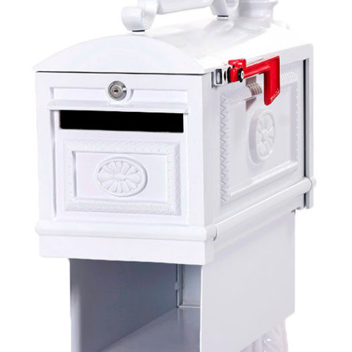 White Locking Mailbox with Paper Box | Better Box Mailboxes