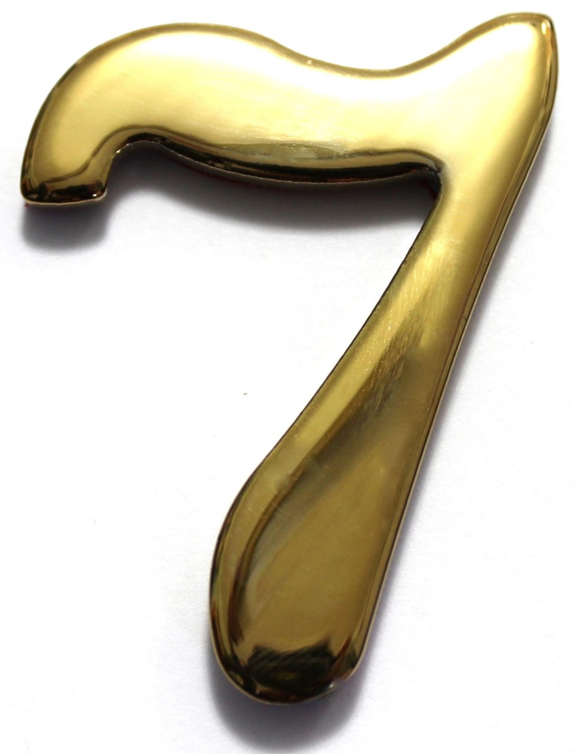 Two Inch Brass Mailbox Number Seven by Better Box Mailboxes